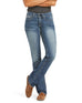 Ariat Womens Real Mid Rise Icon Stackable Straight Leg Jeans