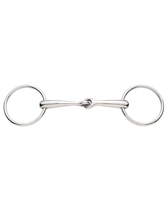 Korsteel Stainless Steel Solid Mouth Jointed 16mm Loose Ring Snaffle B