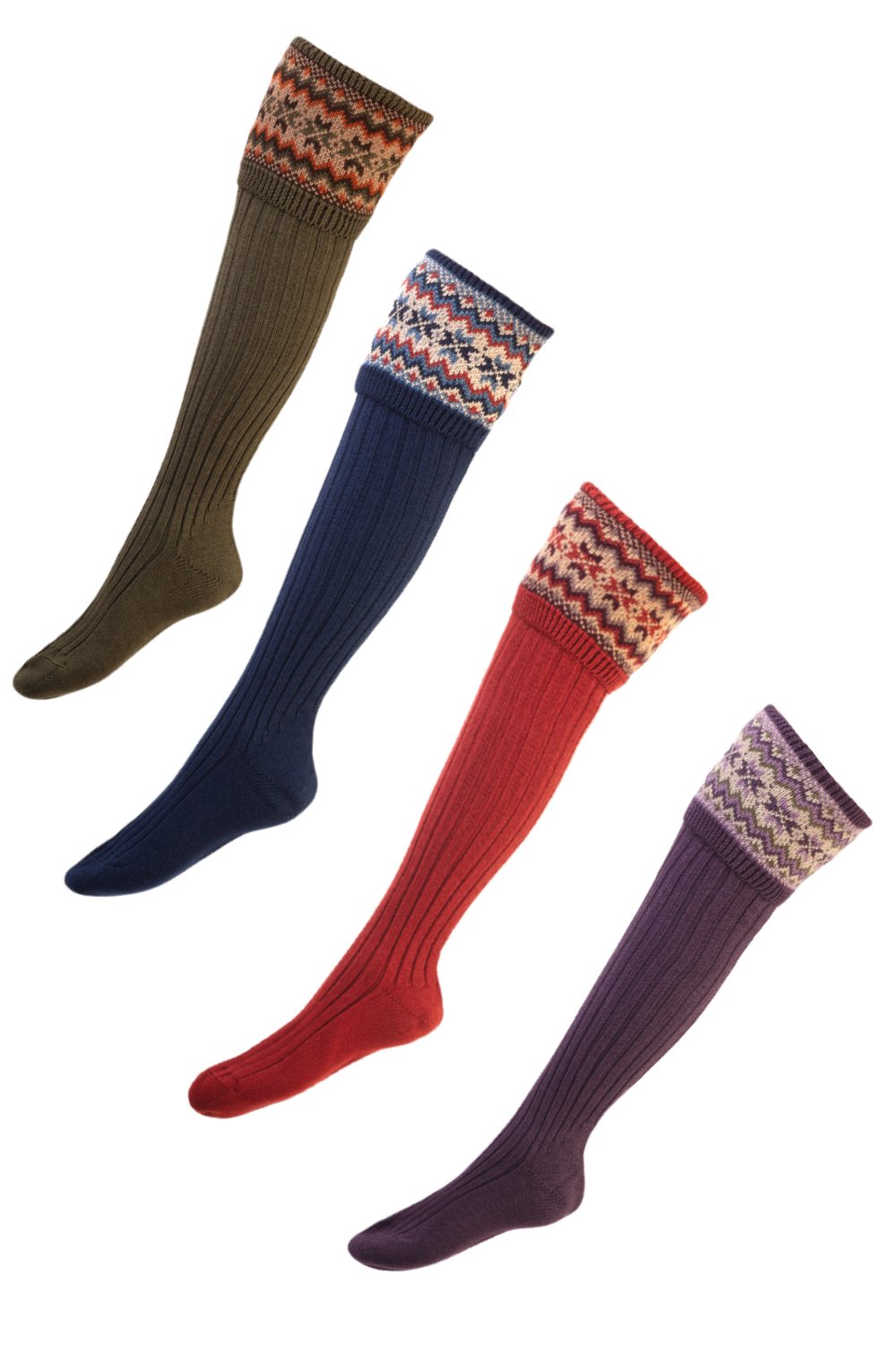House of Cheviot Lady Fairsle Socks
